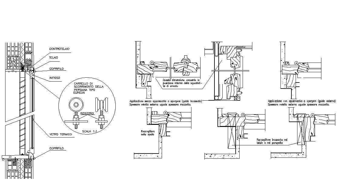 Free Window Details Architectural Cad Drawings